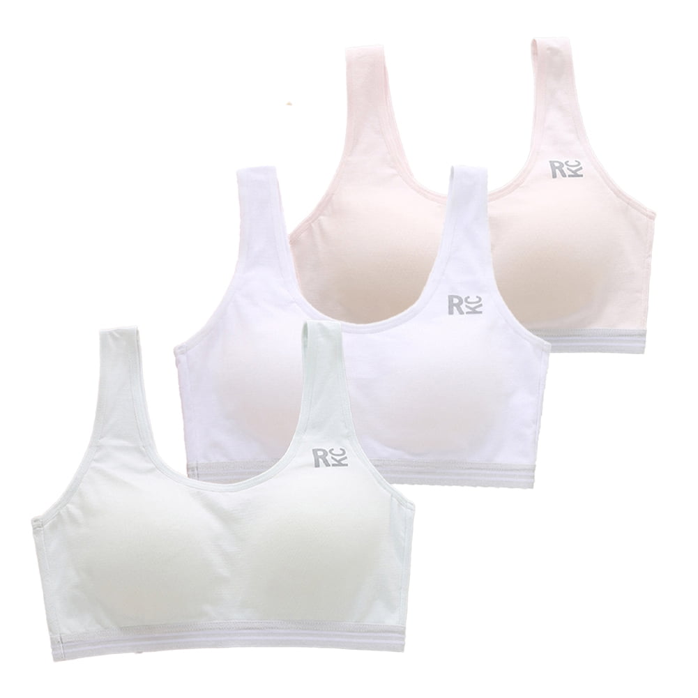 ‌LYMAYTER Girls Soft Training Bras 7-15 Teen Girls Sports Bras Soft ...