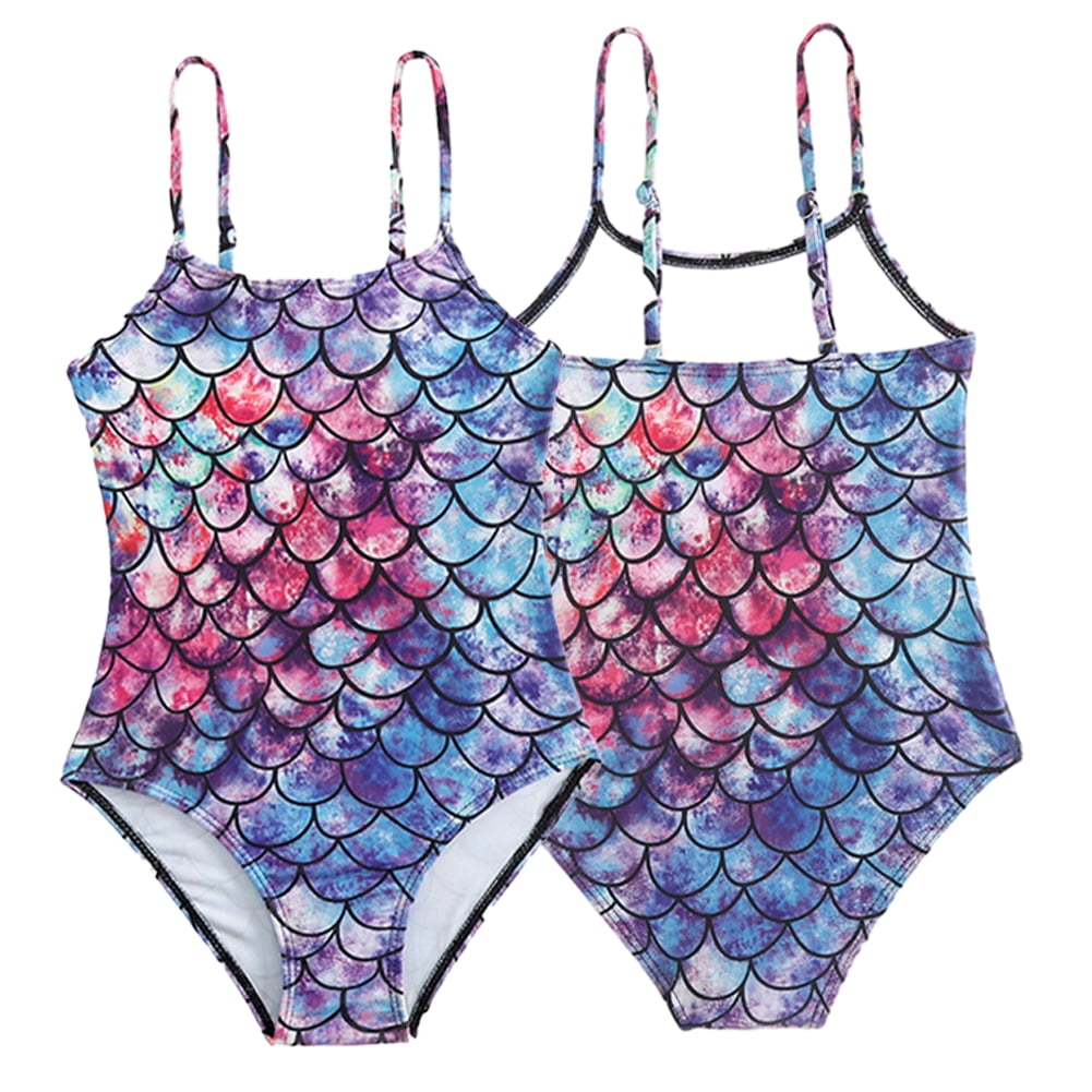 LYMAYTER Kids Girls One Piece Bikini Swimsuits for Toddler Multi-color ...