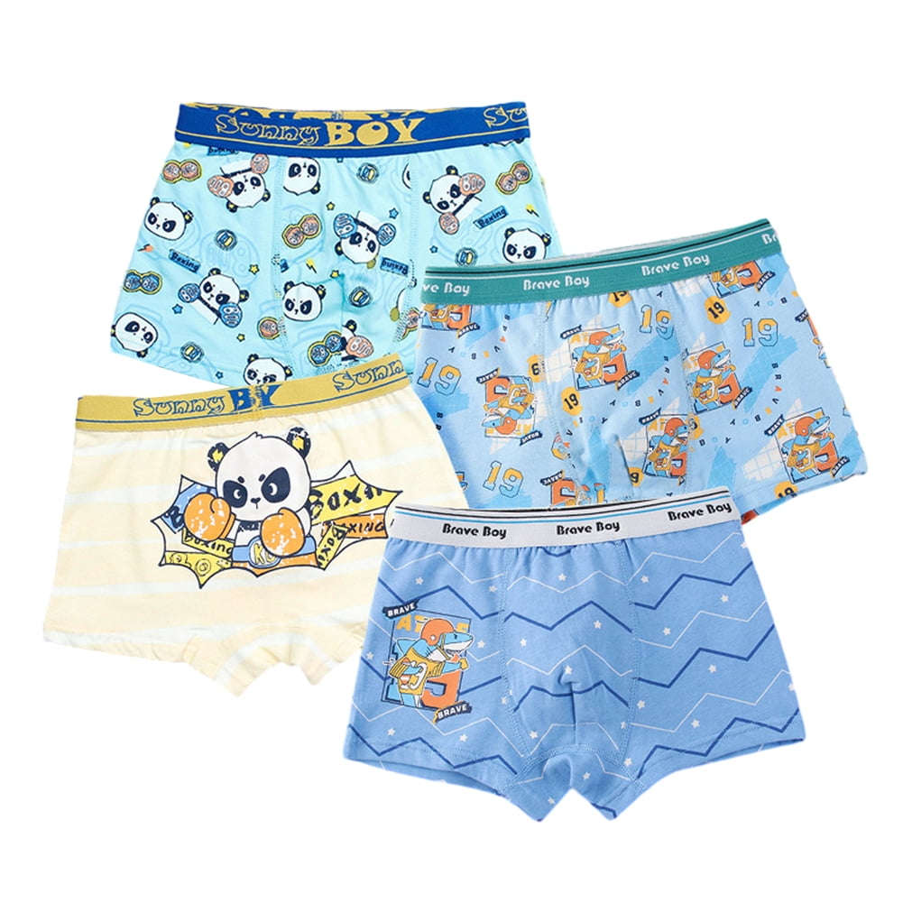 LYMAYTER Little Boys Soft Underwear Kids Cute Pattern Panties Boxer ...