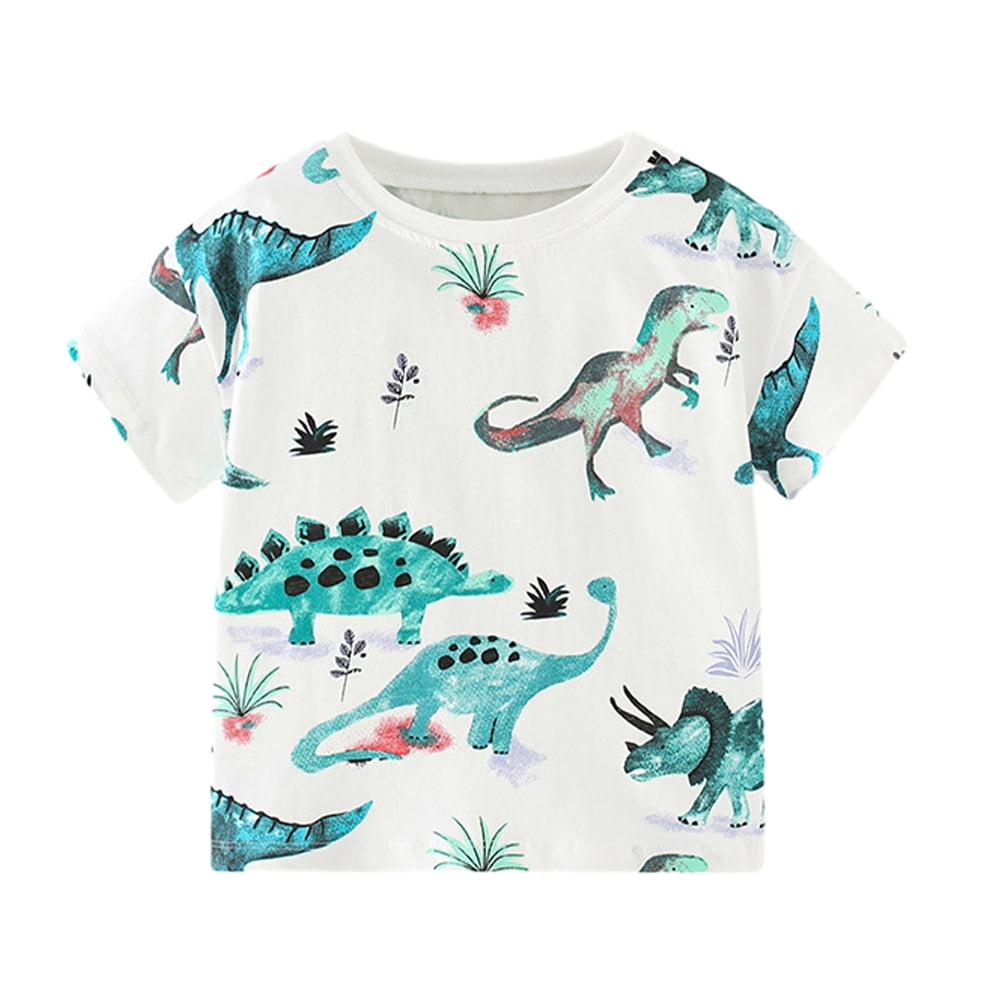 LYMAYTER Little Boys Summer T-Shirt for Kids Baby Cotton Pullover Tee ...