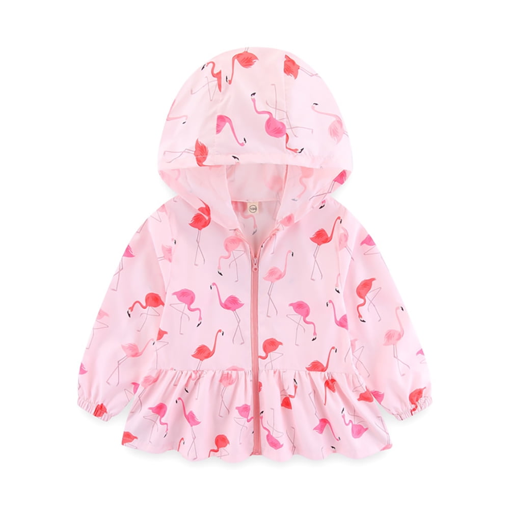 LYMAYTER Little Girls Sun Protection Jacket for Kids Toddler Long ...