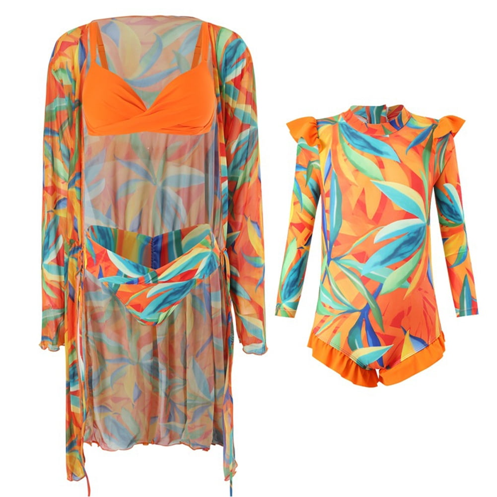 LYMAYTER Mommy and Me Family Matching Swimsuits Mother and Daughter ...