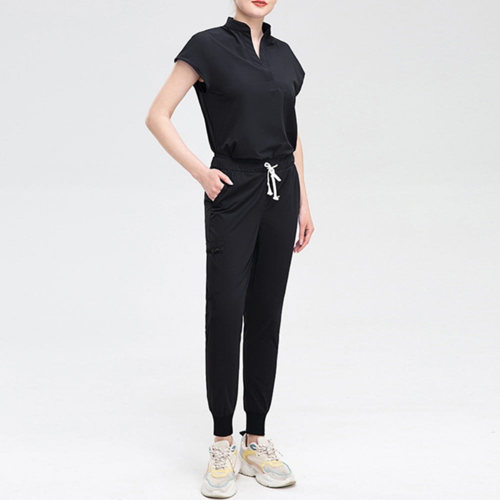 LYMAYTER S-2XL Women's Antimicrobial Nurse Uniform Medical Uniform ...