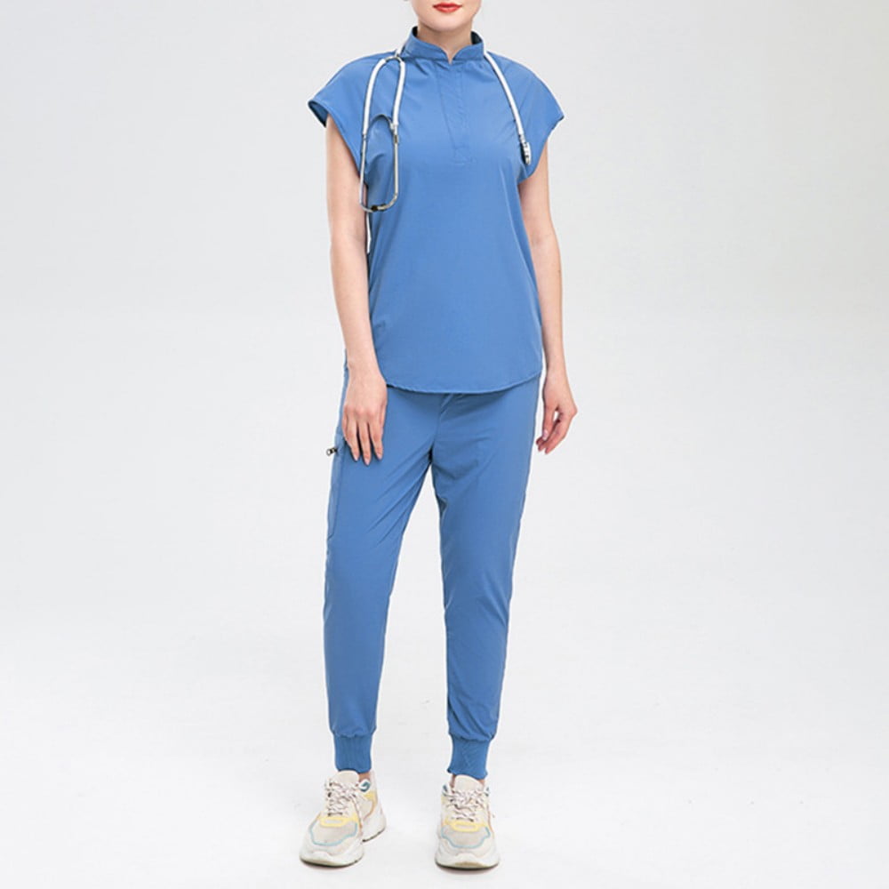LYMAYTER S-2XL Women's Antimicrobial Nurse Uniform Medical Uniform ...