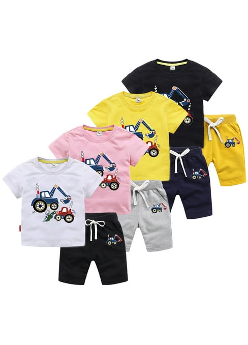 Babcutegg Summer Clearance Baby Short Shirt and Shorts Boys T-Shirt and ...