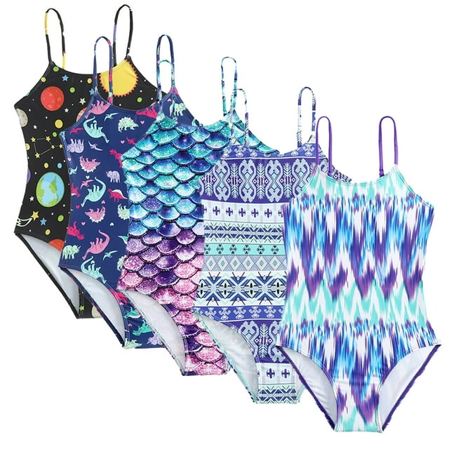 LYMAYTER Toddler Kids Bathing Suit Girls One Piece Summer Swimsuits for ...