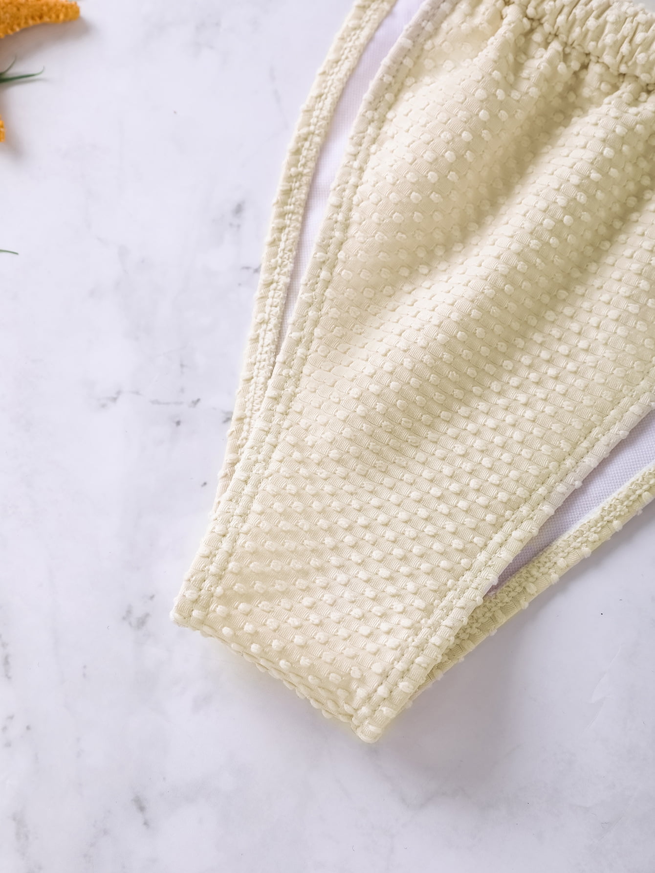 LYMAYTER Women's S-XL Hanging Neck Swimwear Bikini Metallic Patterned ...