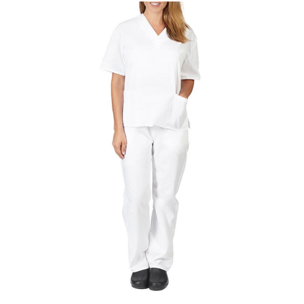 LYMAYTER S-2XL Womens Medical Uniform Cooling Supple Nurse Uniform ...