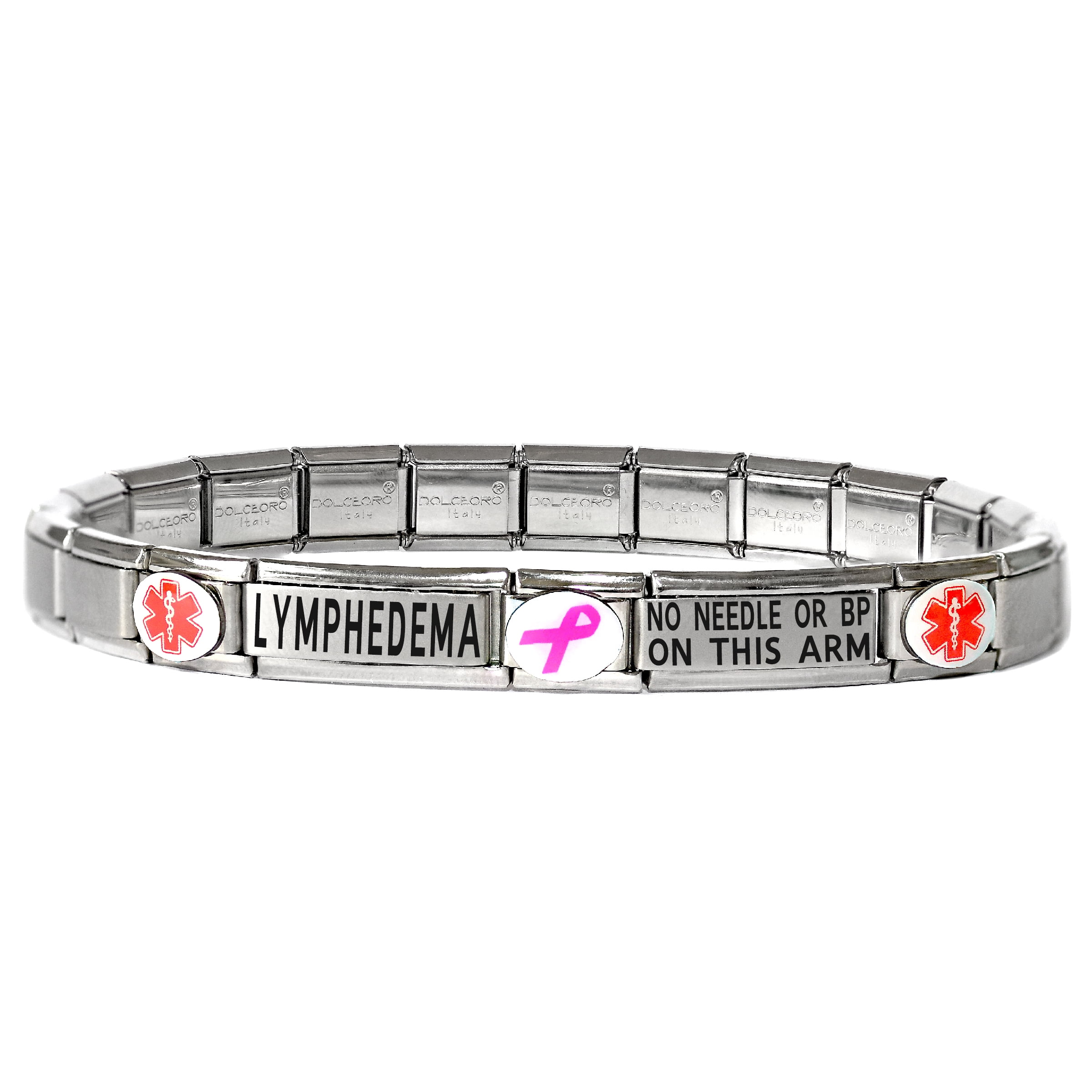 LYMPHEDEMA Medical Alert ID Bracelet - NO NEEDLE NO BP ON THIS ARM ...