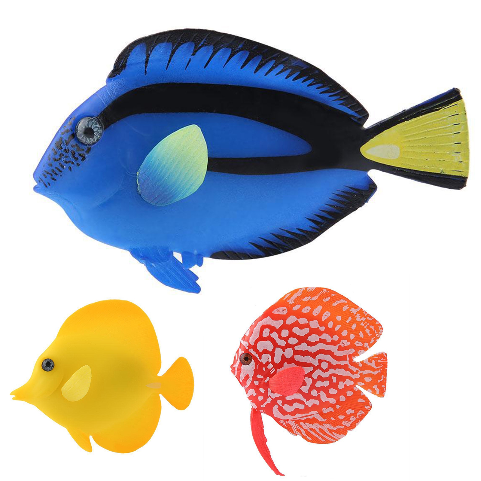 LYMZ Artificial Fish Simulation Floating Faux Clownfish Fish Tank Decor ...
