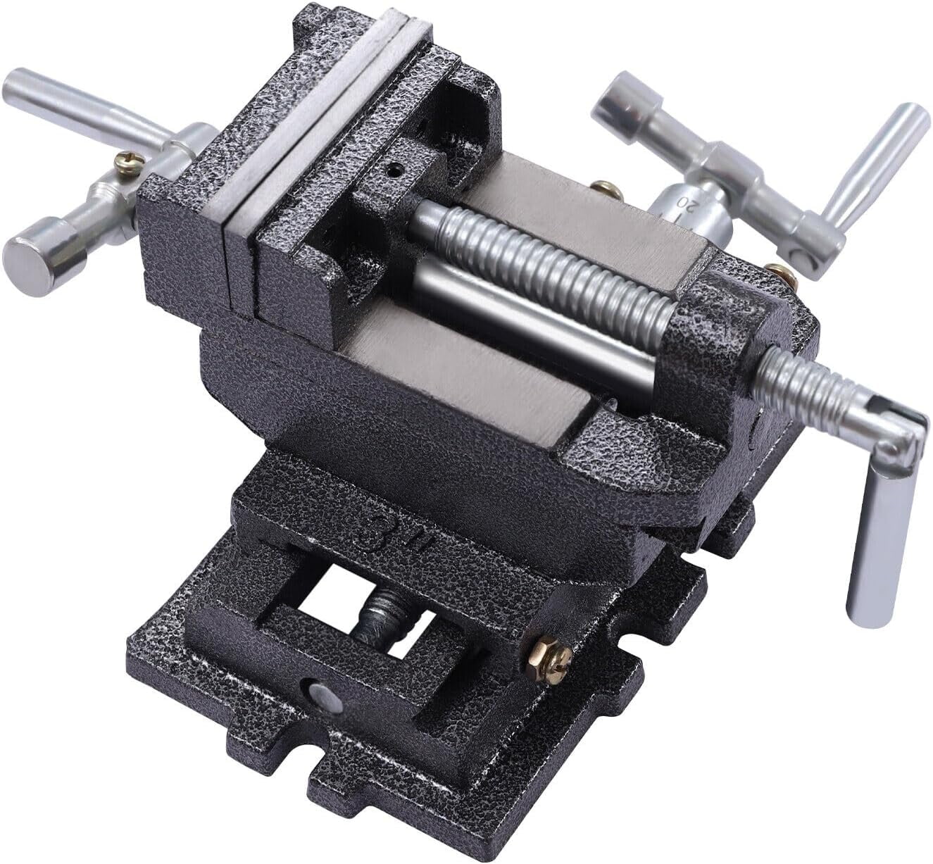 LYNICESHOP 3" 2 Way Cross Slide Drill Press Vise X-Y Clamp Heavy Duty ...