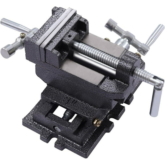 LYNICESHOP 3" 2 Way Cross Slide Drill Press Vise X-Y Clamp Heavy Duty ...