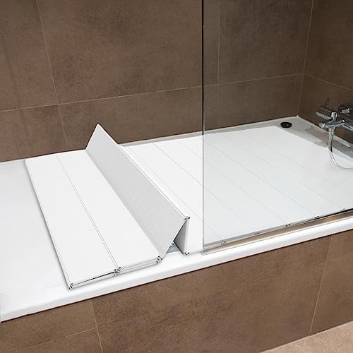 LYNICESHOP Bathtub Tray, Bathtub Cover Folding Bath Lid Insulation Dust ...