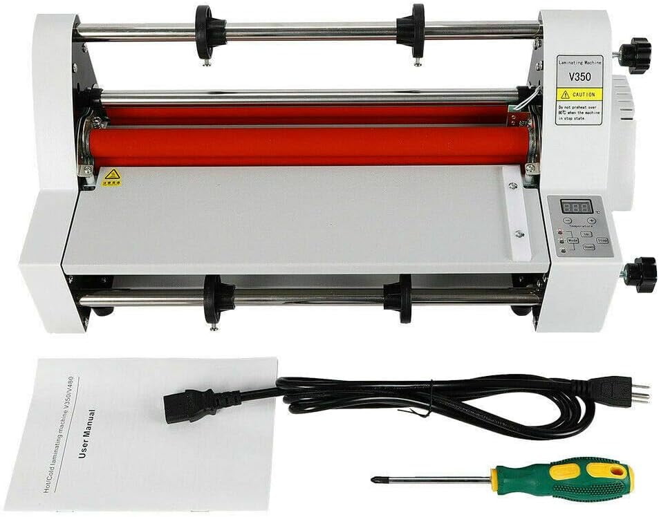 LYNICESHOP Thermal Laminator Machine, 13" for A3/A4, 4 Roller System ...