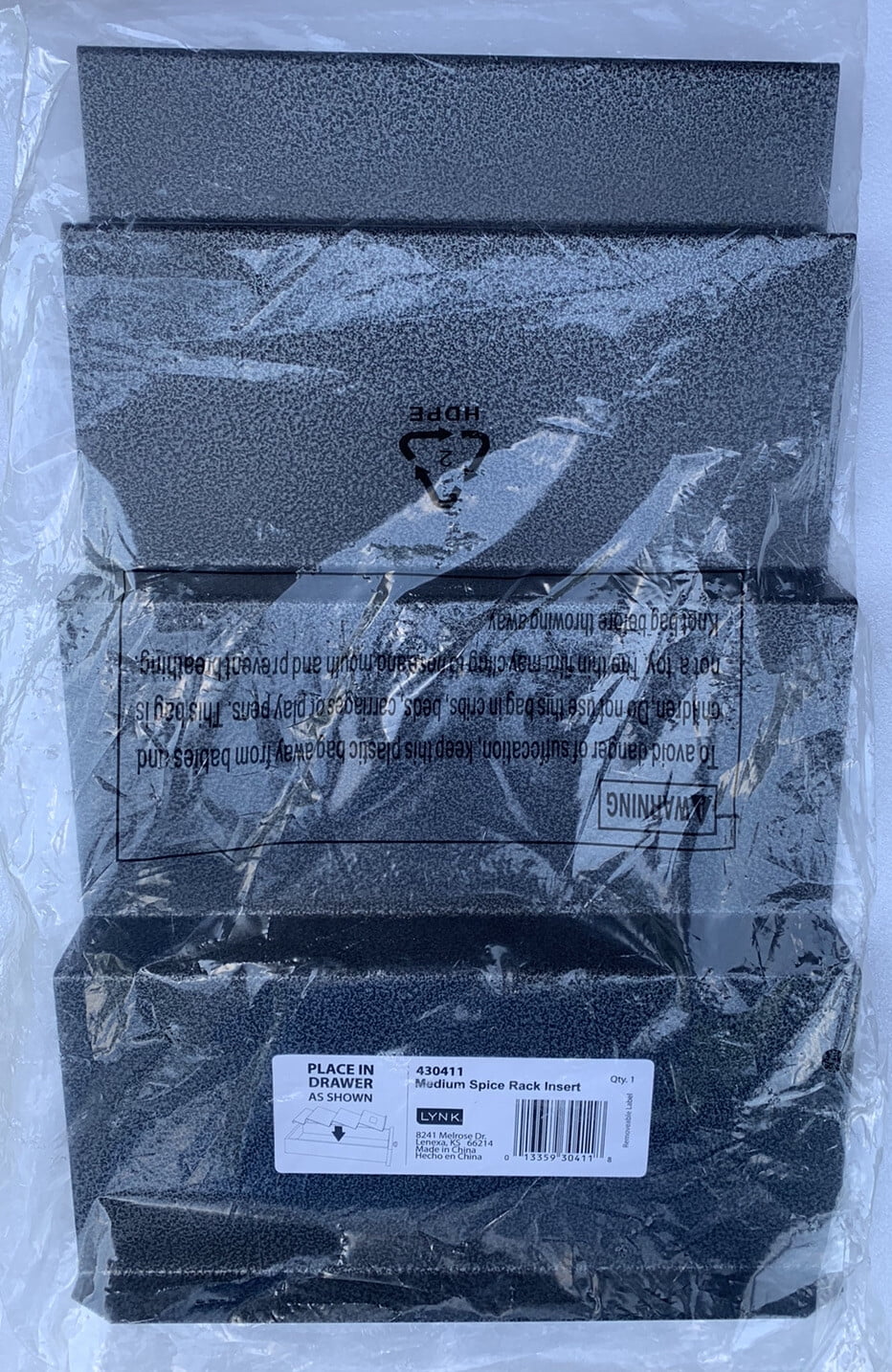 LYNK Medium Spice Rack Insert for Drawer 4-Tier 17x10.25” - Walmart.com