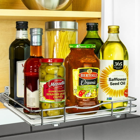 LYNK PROFESSIONAL Pull Out Spice Rack for Kitchen Cupboards, Pantry ...