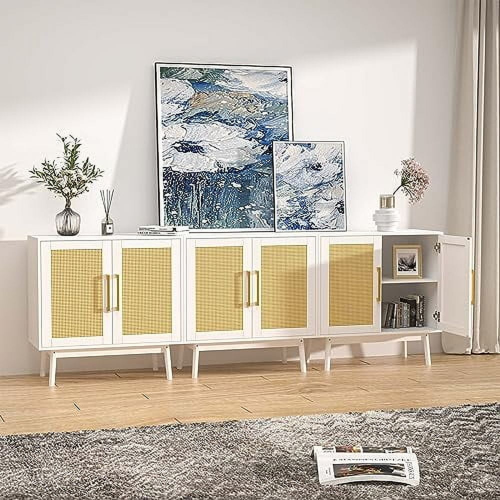 LYNSOM Sideboard Buffet Storage Cabinet, Long Buffet Cabinet with ...
