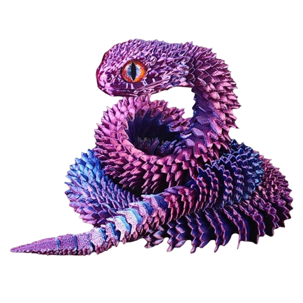 LYQTOY 3D Printed Snake 3D Printed Toy 3D Printed Desk Toy Home Office ...