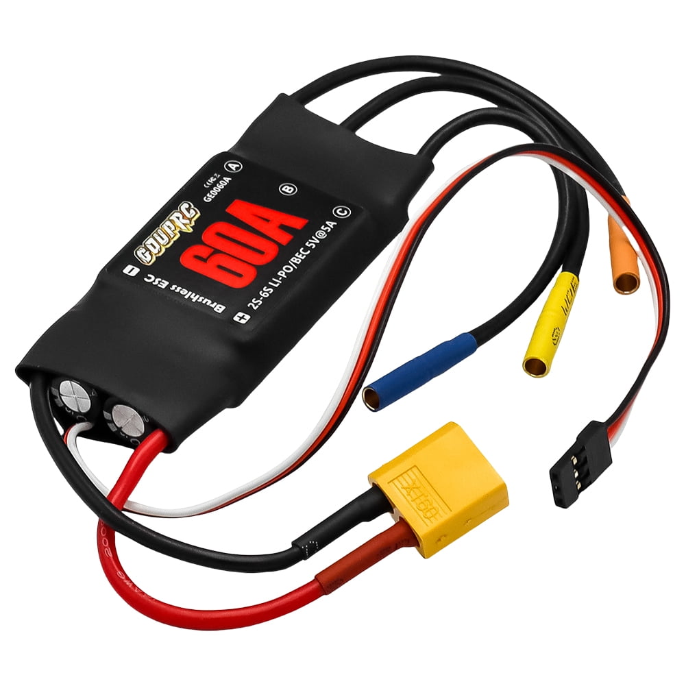 LYQTOY Brushless ESC 60A Brushless Esc Electronic Speed Controller For ...