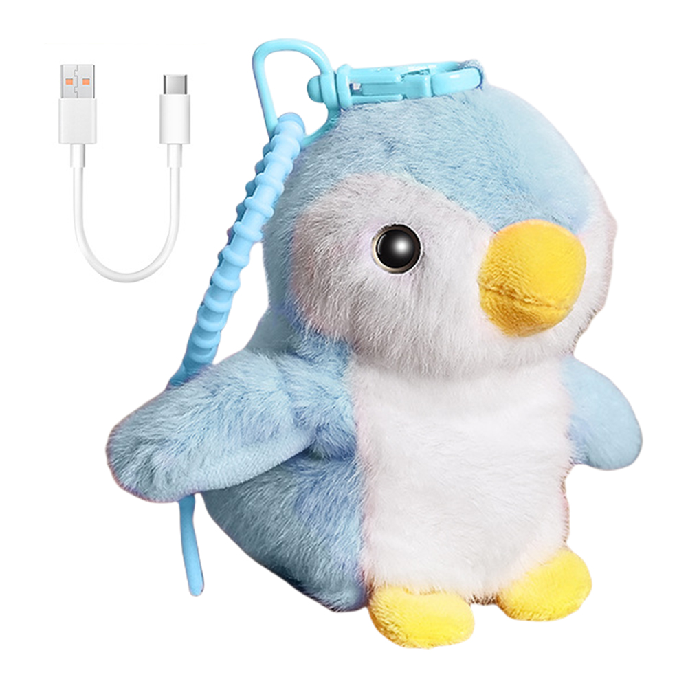 LYQTOY Cute Penguin Interactive Cat Toy Rechargeable Beating Cat Toys ...