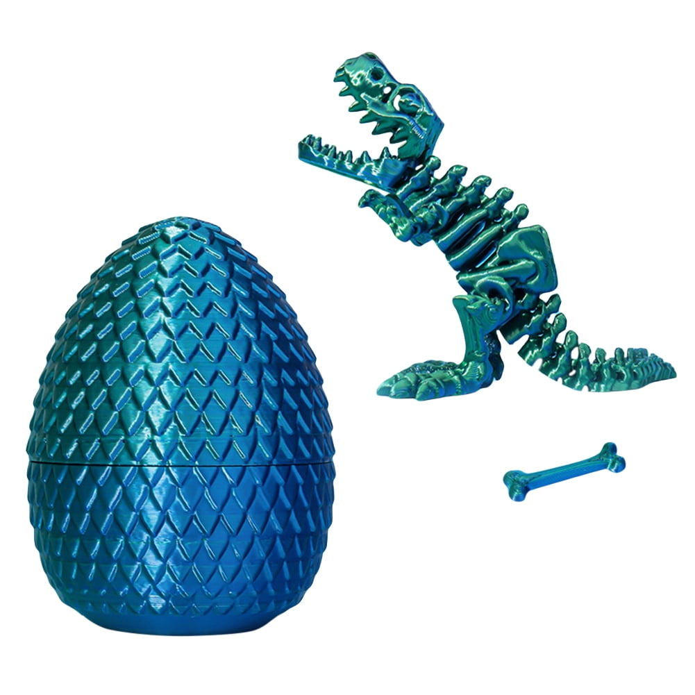 LYQTOY Dragon Movable Joint Toy 3D Printed Dinosaur Egg Articulated ...