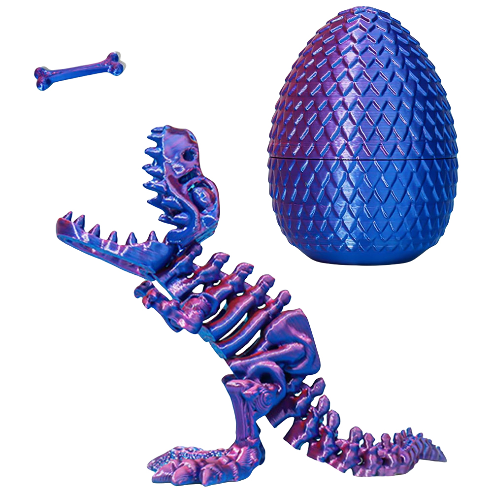 LYQTOY Dragon Movable Joint Toy 3D Printed Dinosaur Egg Articulated ...