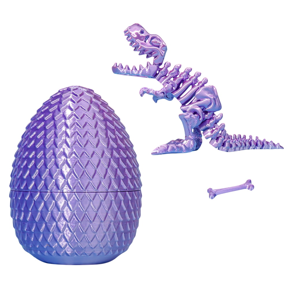 LYQTOY Dragon Movable Joint Toy 3D Printed Dinosaur Egg Articulated ...