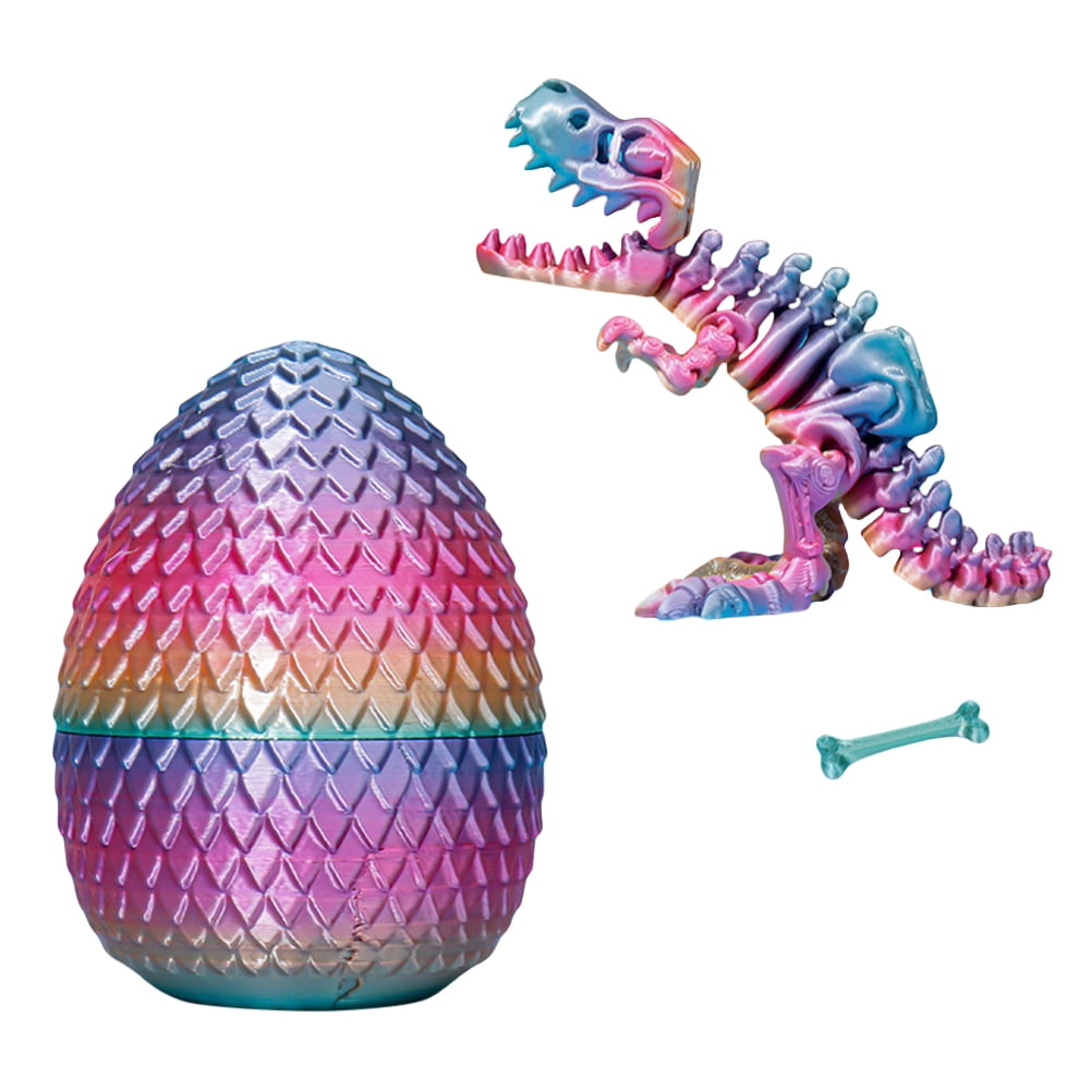 LYQTOY Dragon Movable Joint Toy 3D Printed Dinosaur Egg Articulated ...