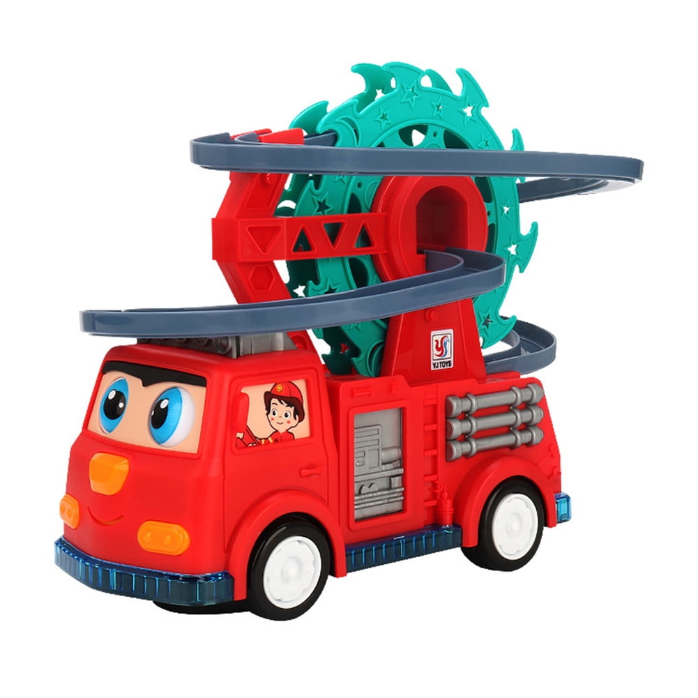 LYQTOY Fire Rail Car Toys Animals Stair Climbing Toy Assembly Design ...