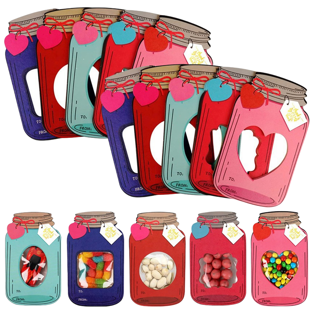 LYQTOY Mason Jar Valentines Day Cards For Valentines Day Exchange Cards ...