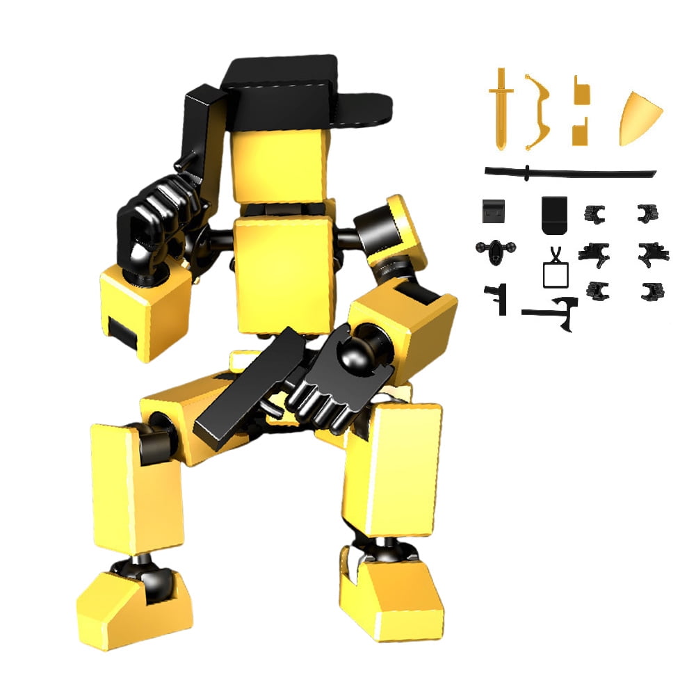 LYQTOY Robot Action Figure 13 Robot Action Dummy Mini Full Body ...