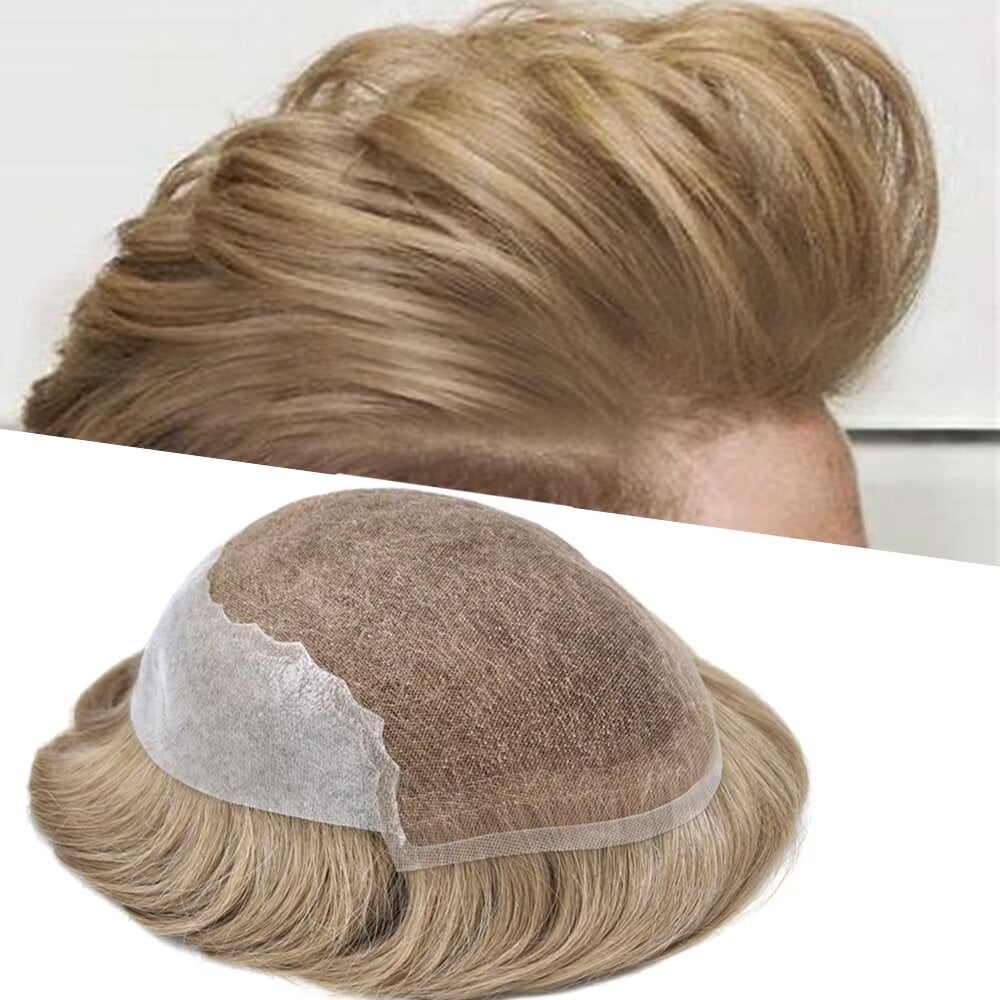 LYRICAL HAIR French Lace Front Mens Toupee Hair Piece Transparent Lace ...