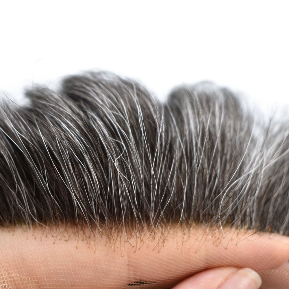 LYRICAL HAIR Lace Front Men Hair System French Lace Mens Toupee Human ...