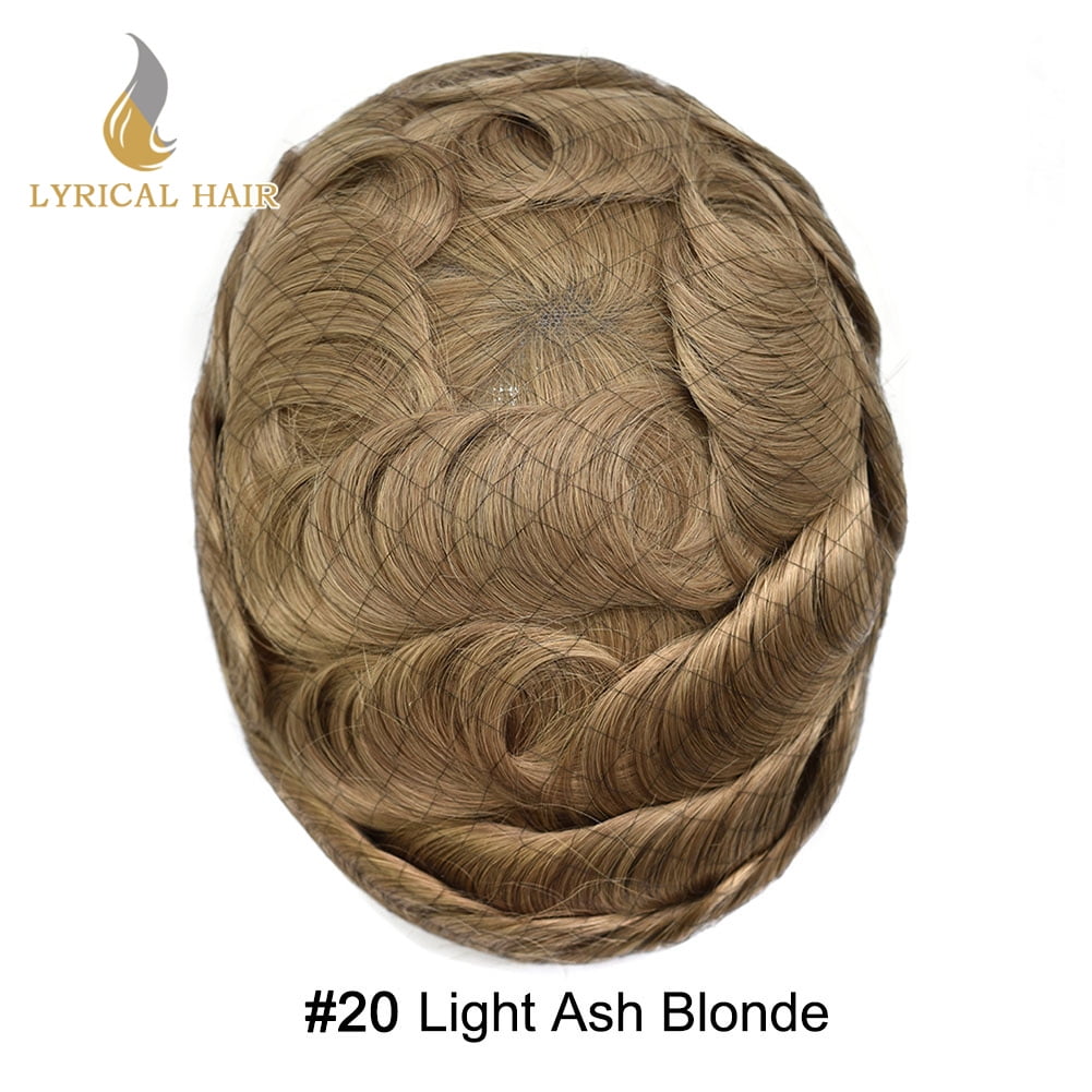 LYRICAL HAIR Lace Front Toupee for Men Indian Human Hair Replacement ...