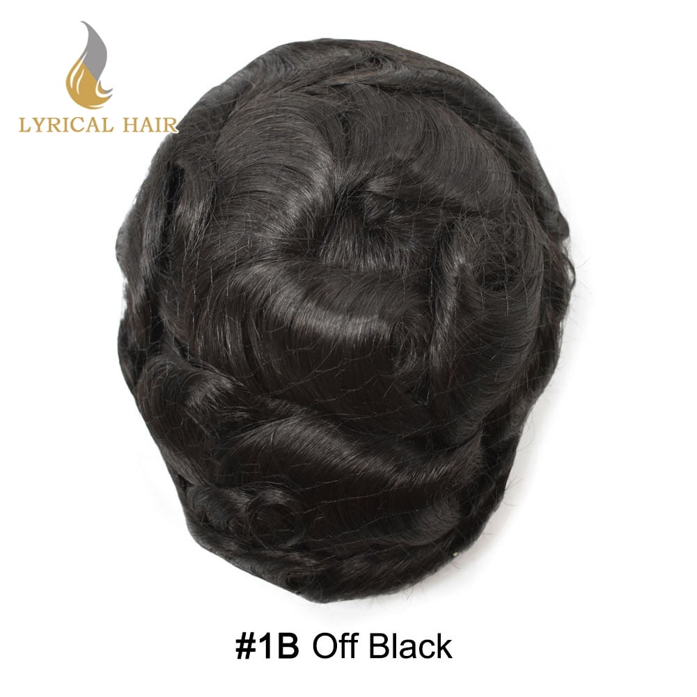 LYRICAL HAIR Lace Front Toupee for Men Indian Human Hair Replacement ...