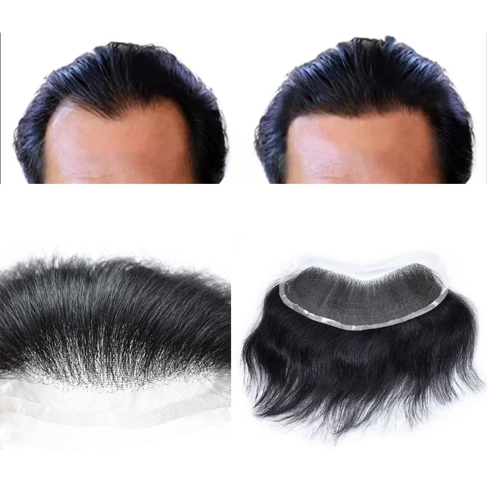 LYRICAL HAIR Mens Frontal Hairpiece Full French Lace Toupee for Men ...