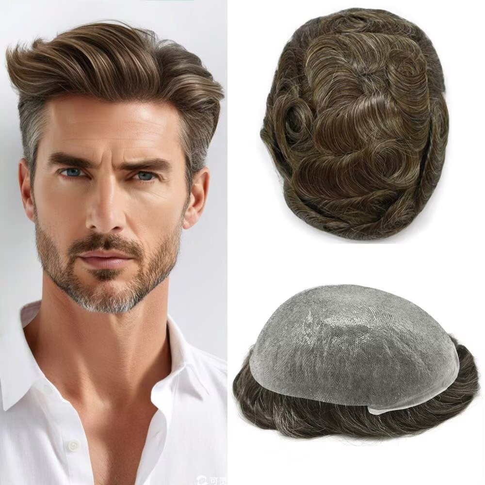 LYRICAL HAIR Toupee for Men 0.04-0.06mm Ultra Thin Skin Mens Toupee ...