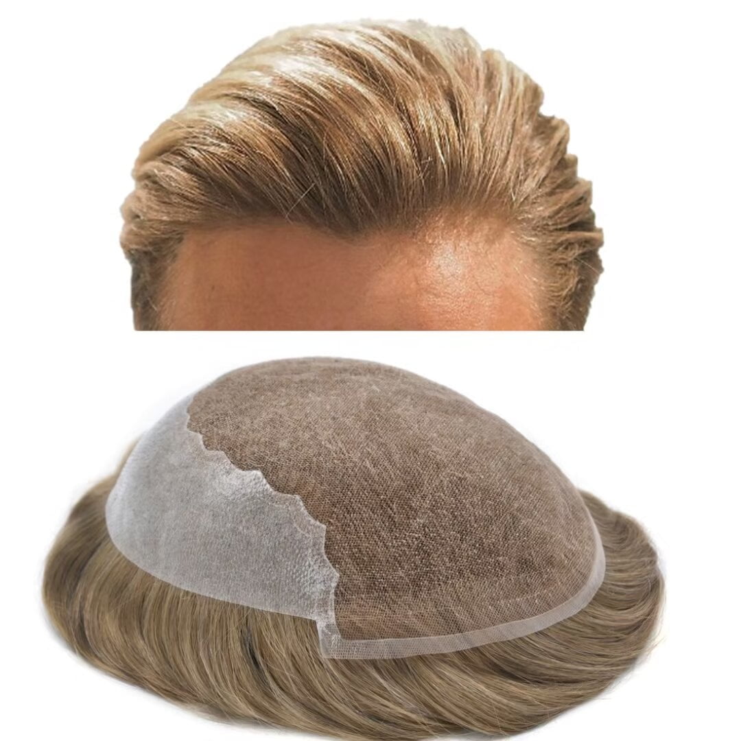 LYRICAL HAIR Toupee for Men French Lace Hairpiece Indian Human Hair ...