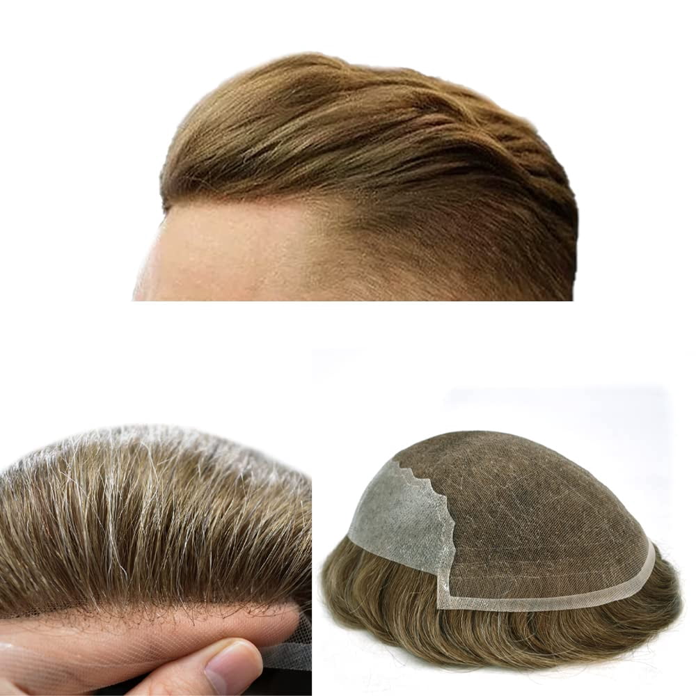 LYRICAL HAIR Toupee for Men 7"x9" Monofilament Mens Toupee Human Hair ...