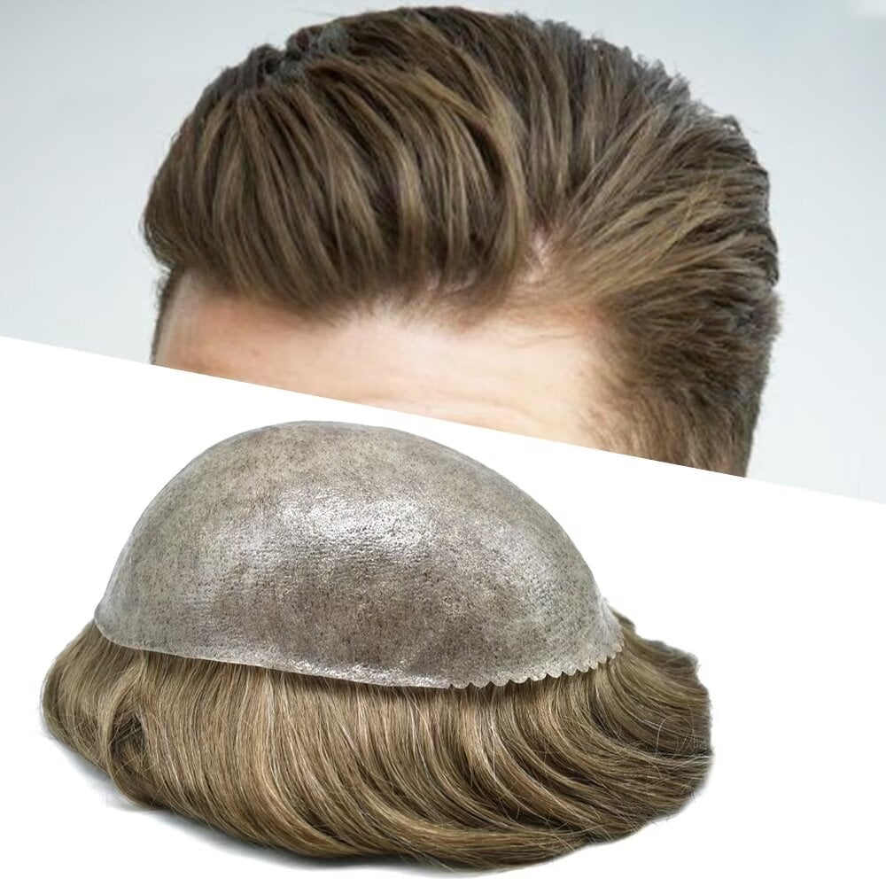 LYRICALHAIR Toupee for Men Hairpiece Indian Human Hair Replacement ...