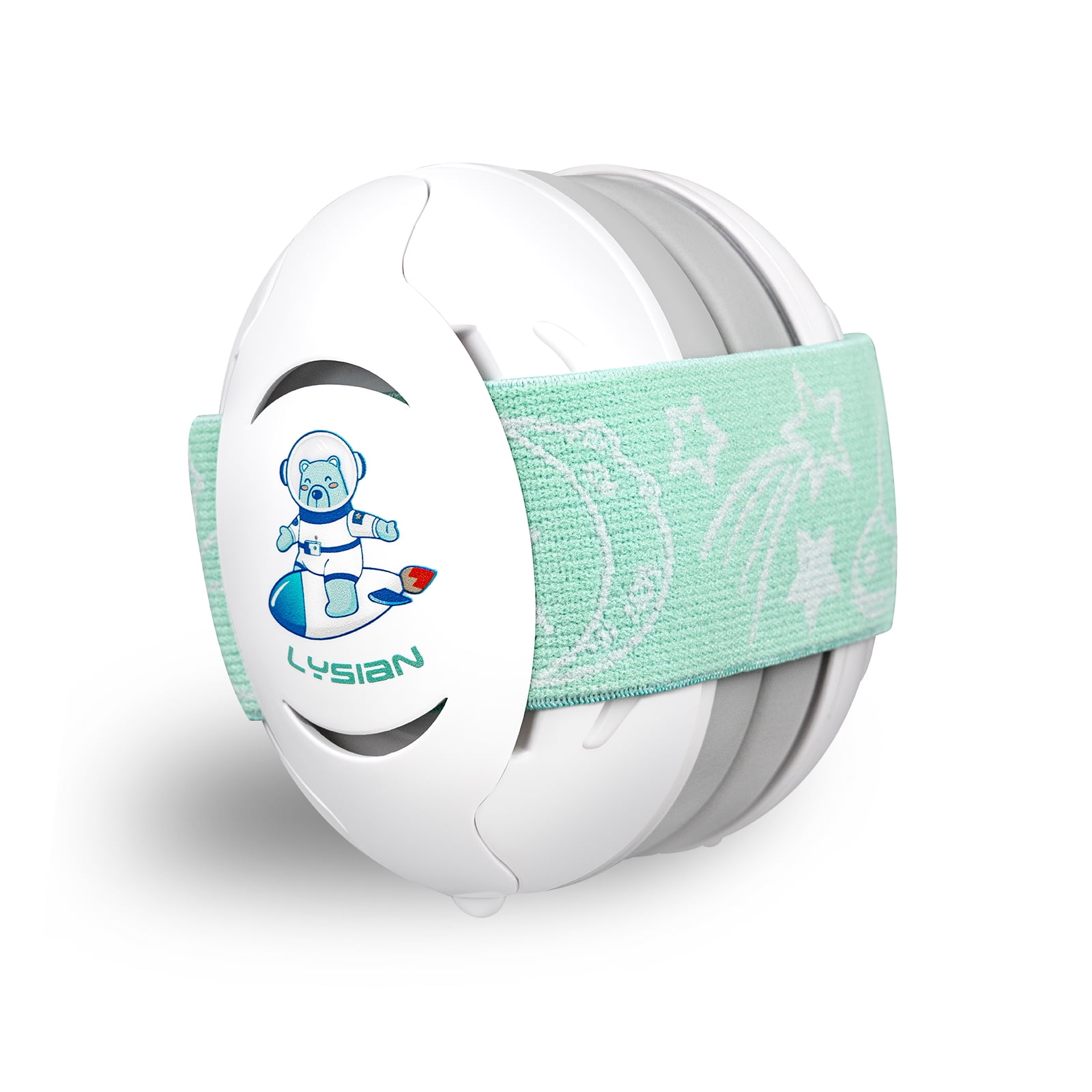LYSIAN Baby Earmuffs Noise Cancel Hearing Protection Headphone White ...