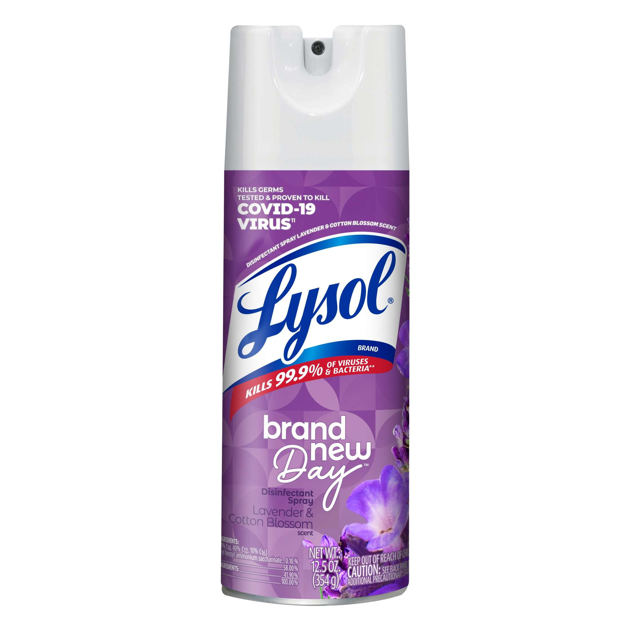 Lysol® Disinfectant Spray, Sanitizing and Antibacterial Spray, Lavender ...