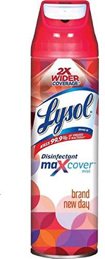 LYSOL Max Cover Disinfectant Mist, Brand New Day 15 oz (9 Pack ...