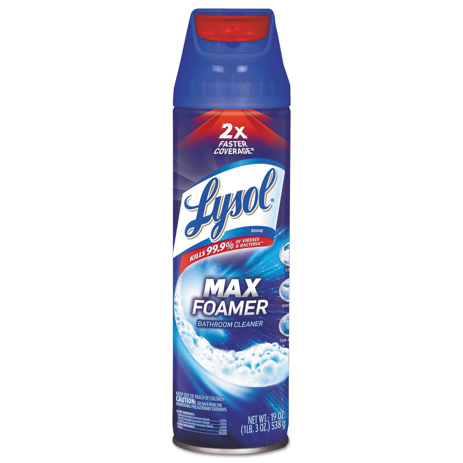 Lysol Max Foamer Bathroom Cleaner Fresh Scent 19 Oz Aerosol 12 Carton