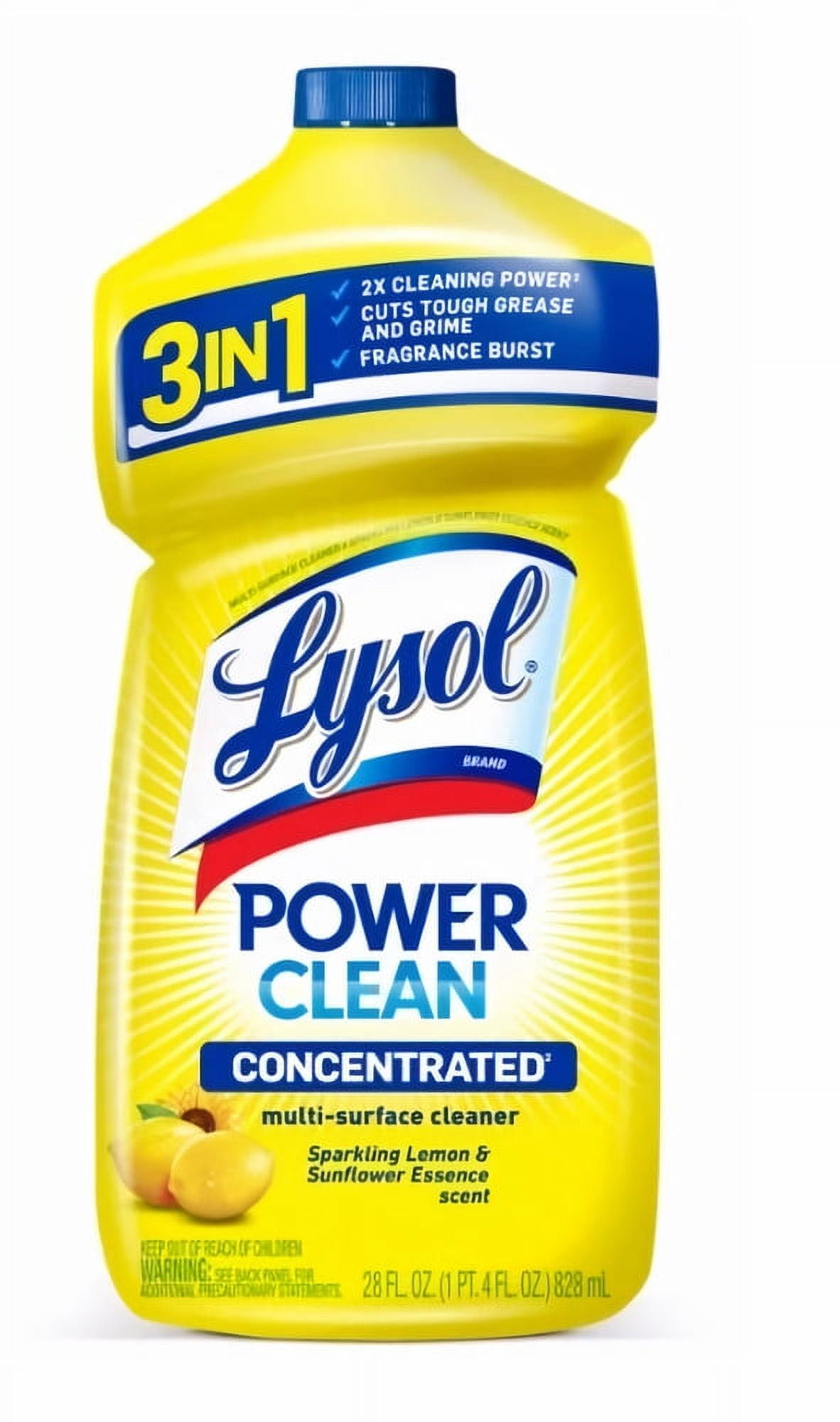 LYSOL Power Clean Multi-Surface Cleaner, 28 Fl Oz (Pack of 16 ...