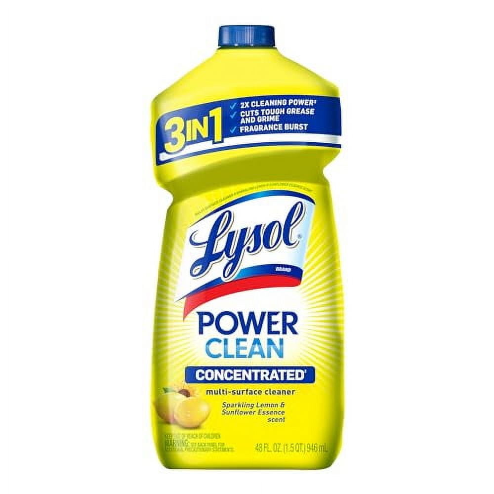 LYSOL Power Clean Multi-Surface Cleaner, 2x Concentrated Pour ...