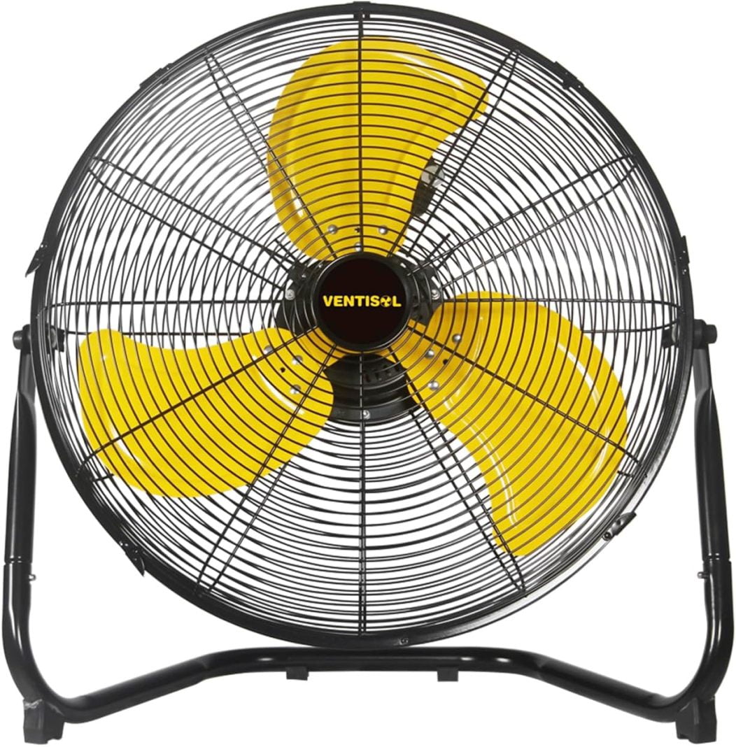 LYSP 18 Inch 3-Speed 4012CFM High Velocity Metal Floor Fan, Heavy Duty ...