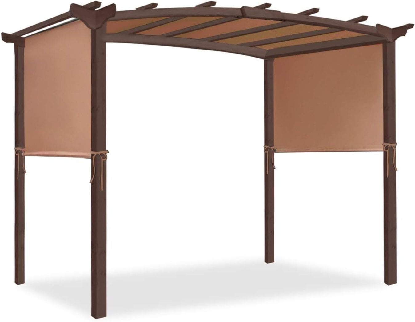 LYSP 7'x17' Universal Replacement Canopy for Pergola Structures, with 6 ...