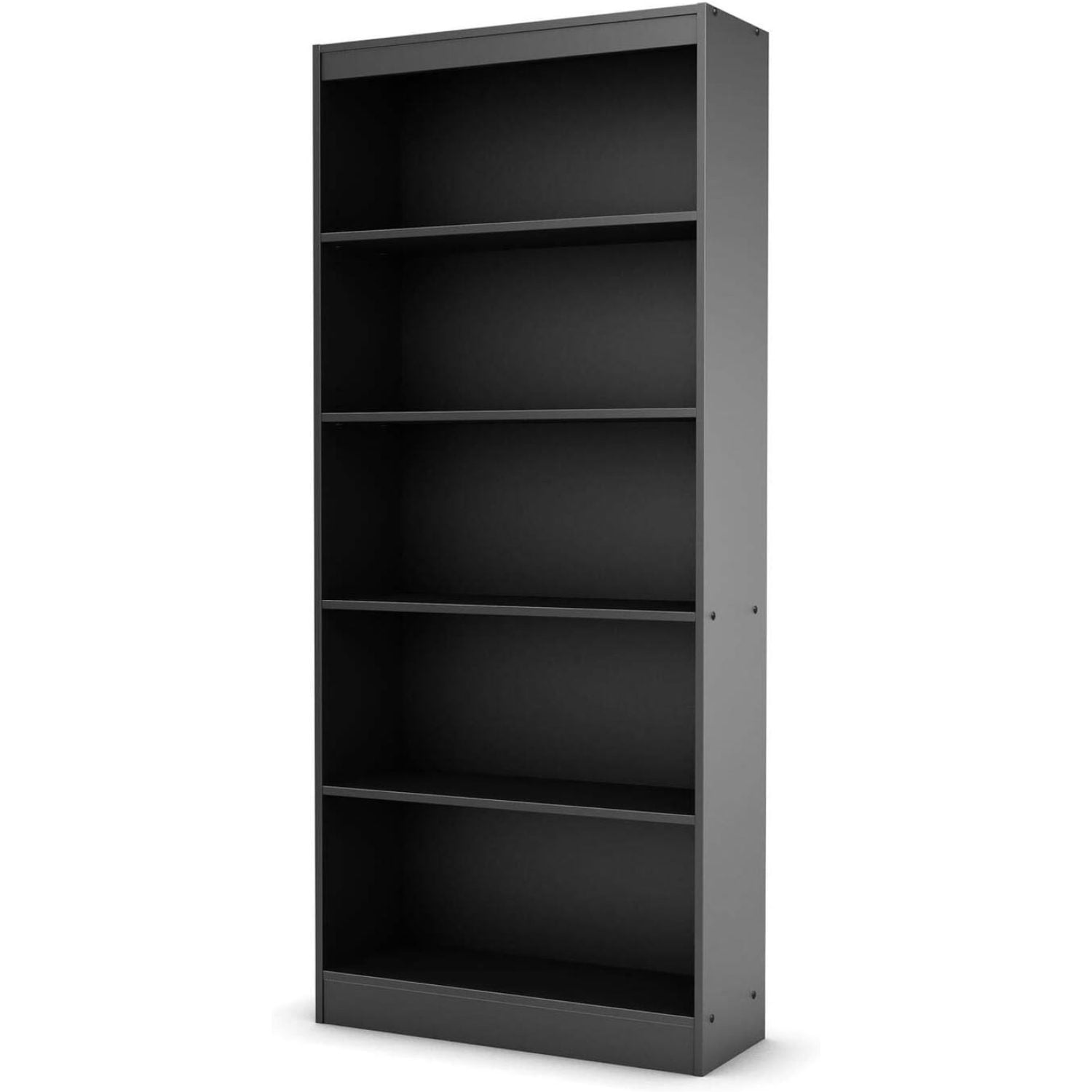 LYSP Axess 5-Shelf Bookcase - Black - Walmart.com