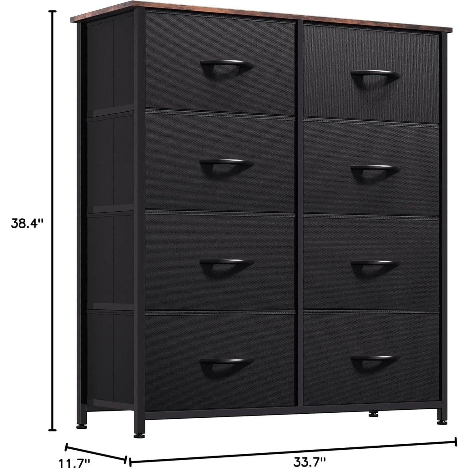 LYSP Dresser for Bedroom, Fabric Dresser with 8 Drawers, Tall Dresser ...